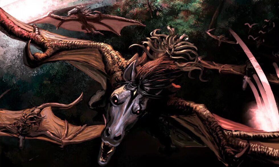 夏塔克鸟 Shantak-骰子人发火-旅法师营地